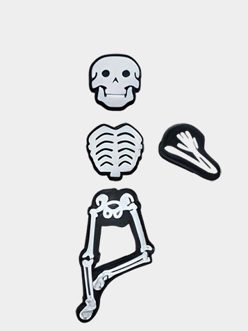 Джибітс Jibbitz Skeleton (скелет) комплект 4 шт. арт. Skeleton-170 ...