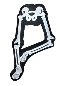 Джибітс Jibbitz Skeleton (скелет) комплект 4 шт. арт. Skeleton-170 ...